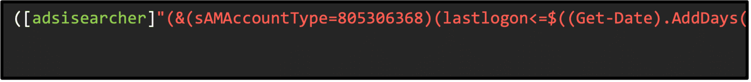 Adsisearcher - Search for specific users and computers